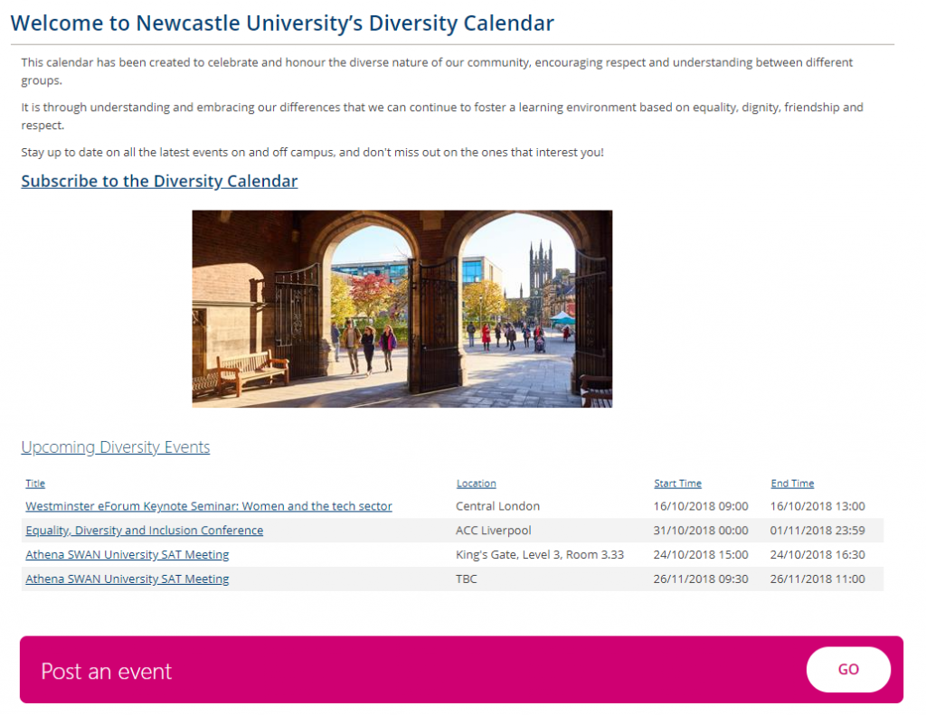 Creating an Equality and Diversity Calendar | FMS Diversity