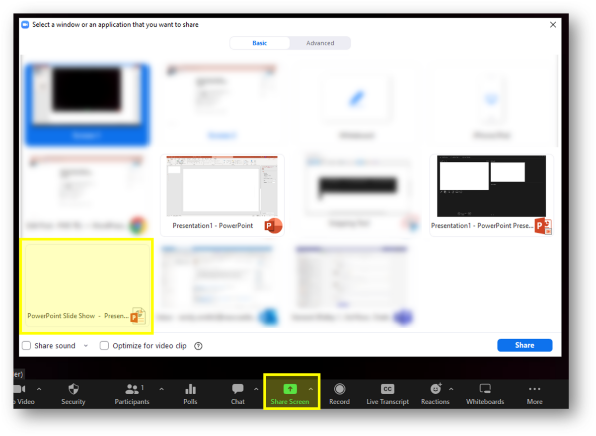 Solved: Screen Sharing with Presenter View – FMS TEL
