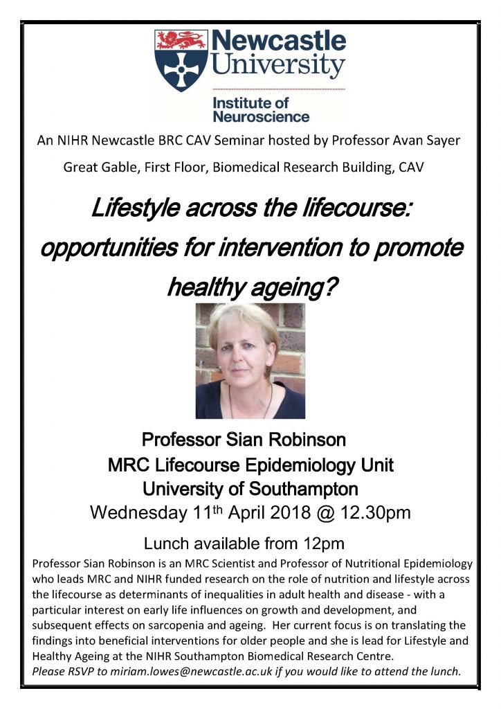 Sian Robinson’s Seminar 11th April 2018 | ICM Research Funding ...