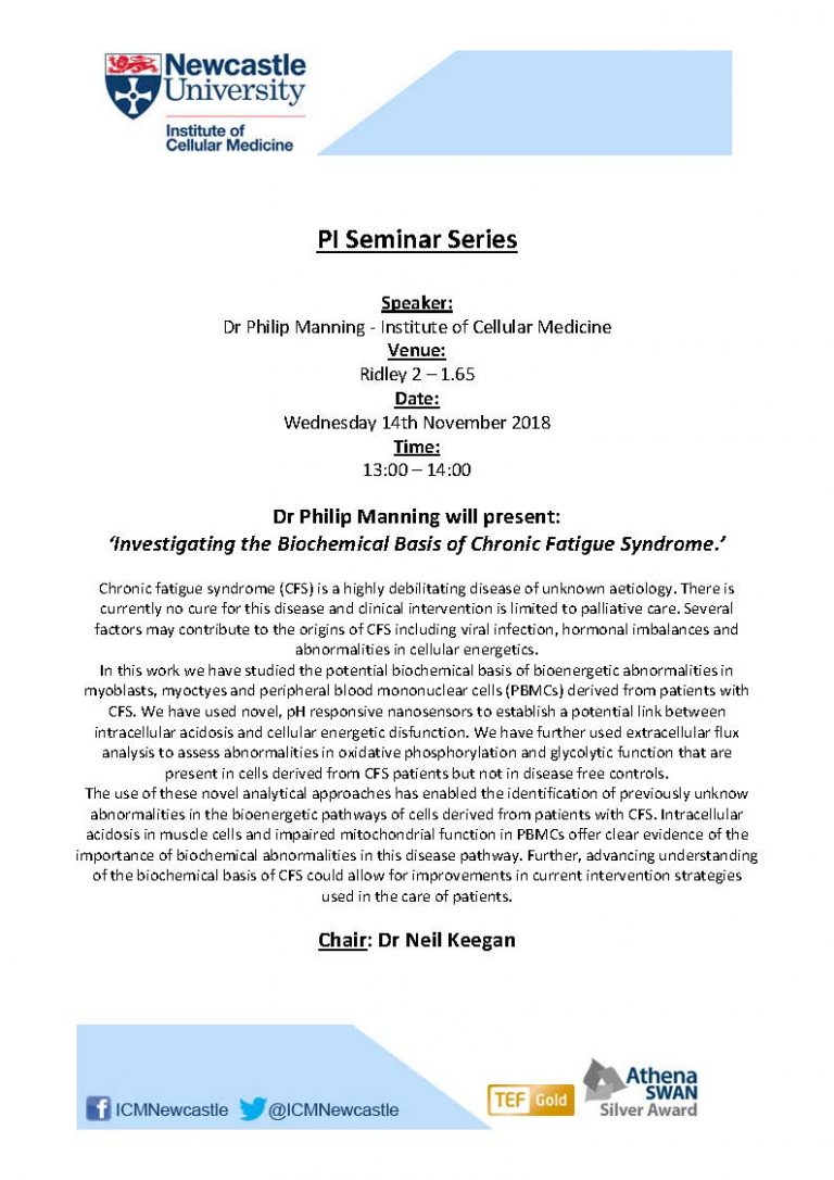 PI Seminar – Dr Philip Manning | ICM Research Funding Opportunities
