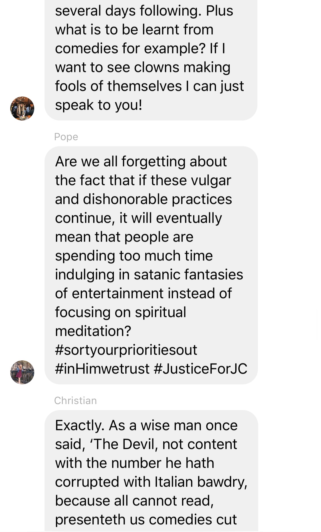 Théâtre beef | Shakespeare's Showbusiness