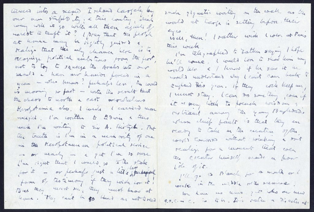 Gertrude Bell, Kingmaker? – January 2020 | Special Collections