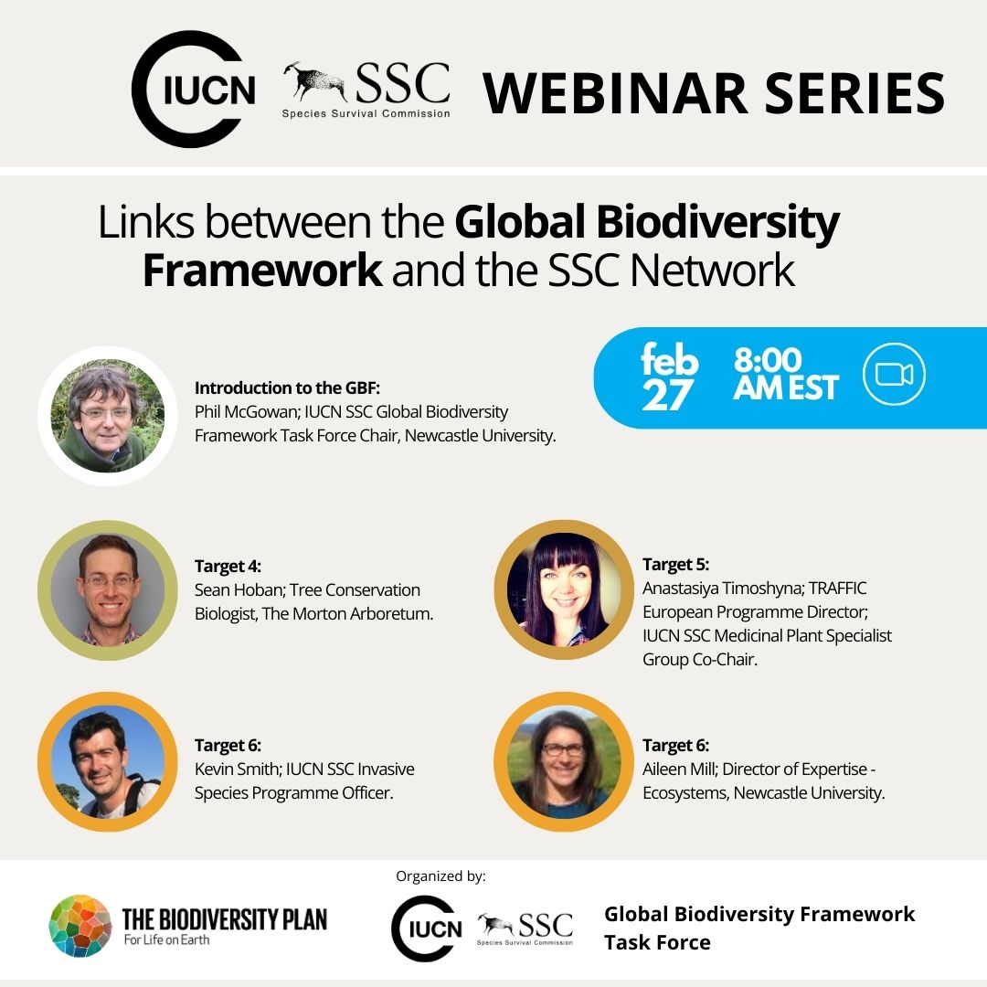 SSC Webinar Series 2024. 1st Ed. Global Biodiversity Framework – Global Biodiversity Framework ...
